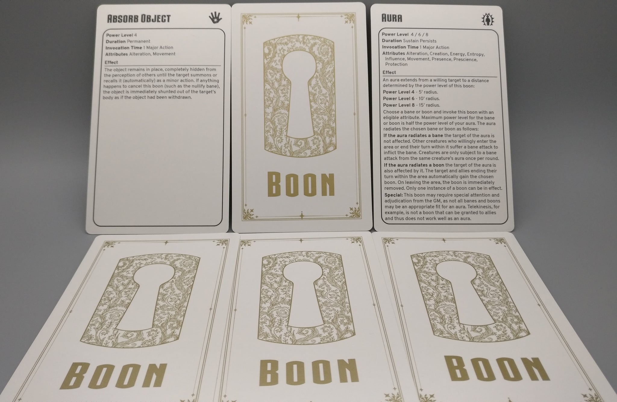 Open Legend Boons Deck