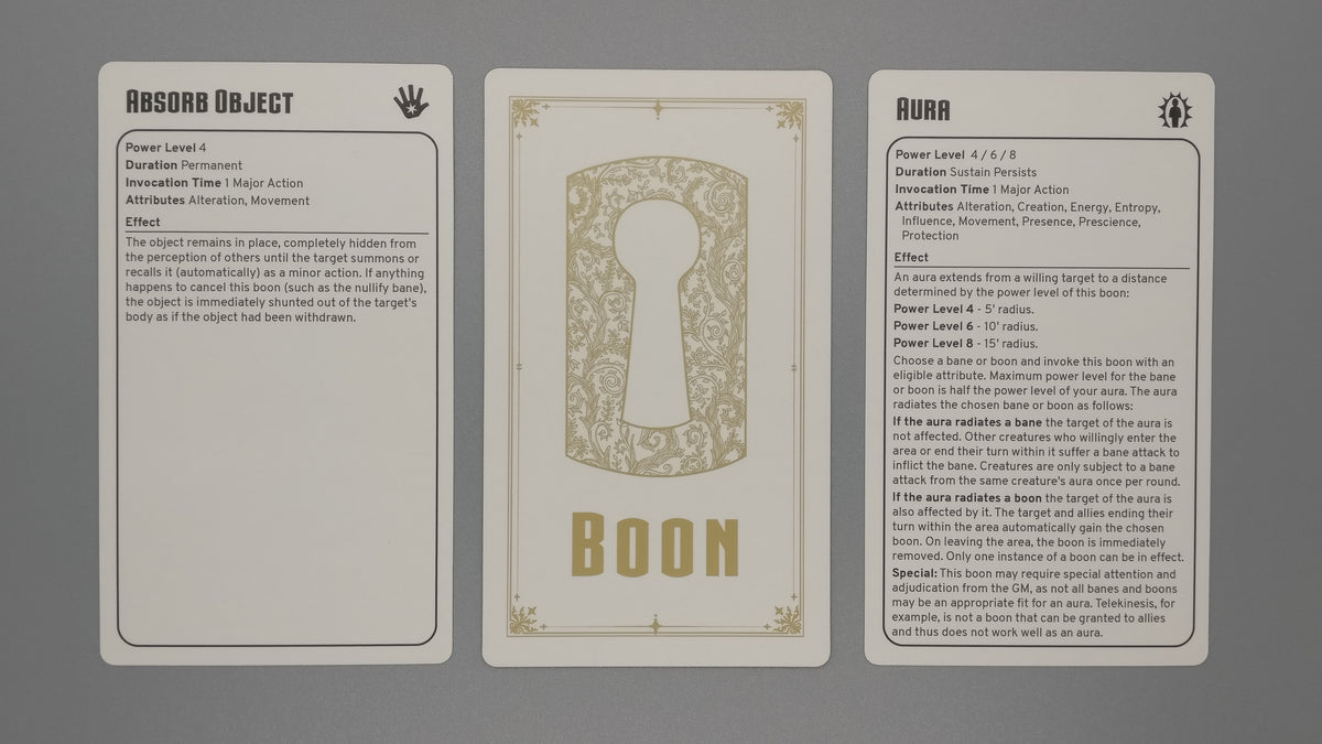 Open Legend Boons Deck